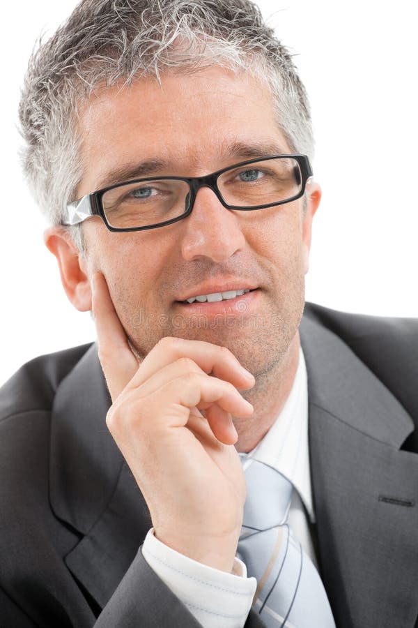 Businessman thinking stock image. Image of businesspeople - 11494007