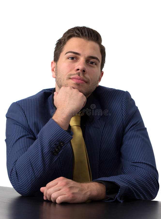 Businessman Thinking stock photo. Image of boss, manager - 25232770