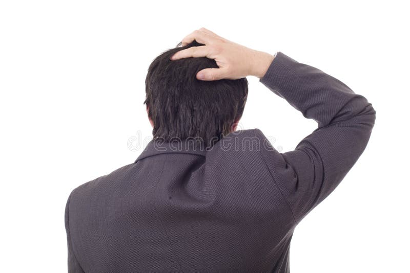 Businessman thinking stock image. Image of worried, standing - 169192547