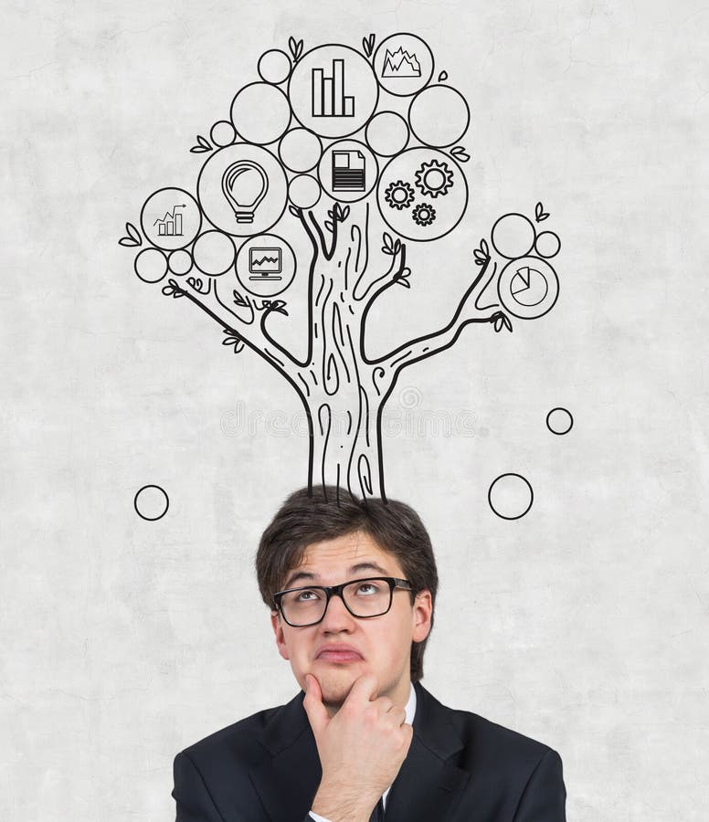 Businessman thinking stock photo. Image of idea, occupation - 48169274