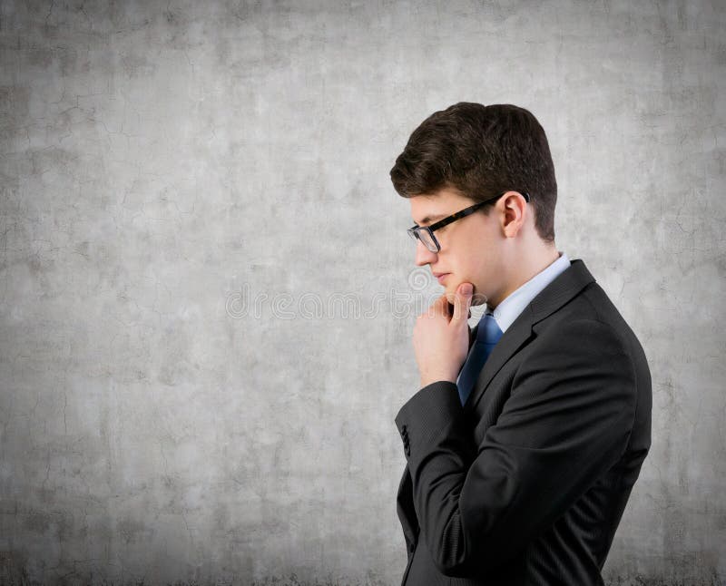 Businessman thinking stock image. Image of business, professional ...