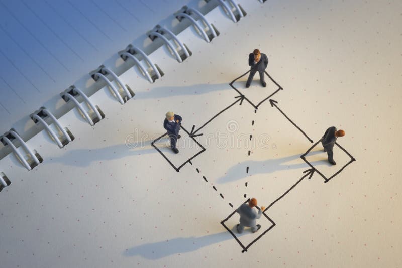 Businessman Thinking with Doodle Drawing Exchange Box Stock Image ...