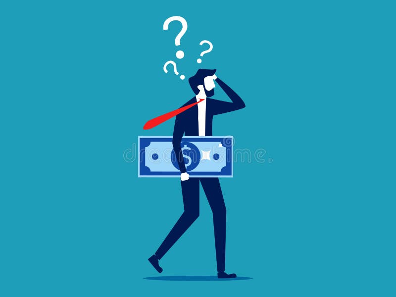 Businessman Thinking about Finance and Investment. Financial Problems ...