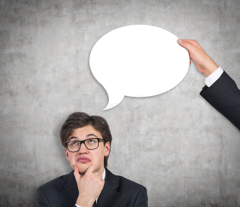 Businessman thinking stock image. Image of executive - 48875159