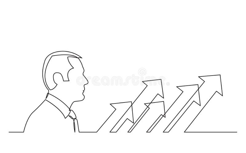 Continuous Line Drawing Effort Stock Illustrations – 262 Continuous ...