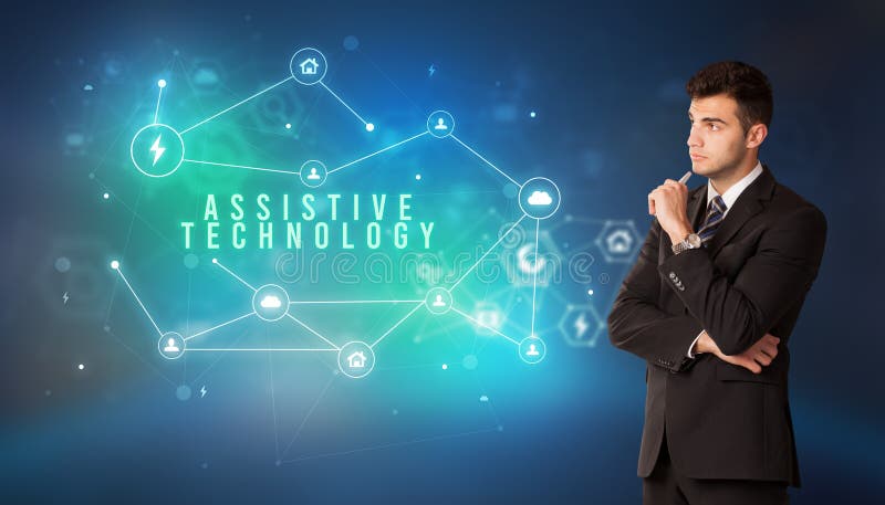 Businessman Thinking about Technology Concept Stock Photo - Image of ... Businessman Thinking about Technology Concept Stock Photo - Image of ...