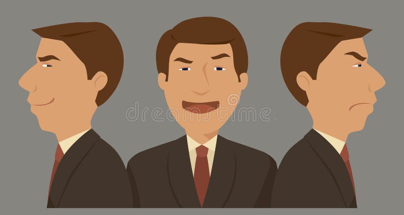 Businessman Three Character. Stock Vector - Illustration of fashion ...