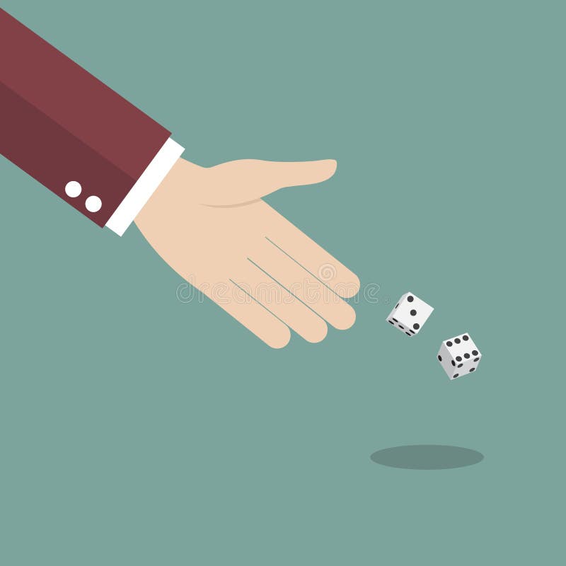 Two throwing dice stock illustration. Illustration of ideas - 11706408