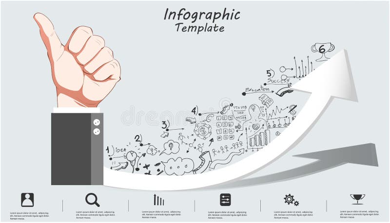 Businessman Thumbs Up,think Analyze Creative Work,flat Design ...