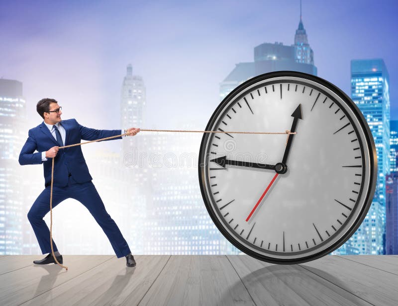 Businessman in Time Management Concept Stock Photo - Image of busy ...