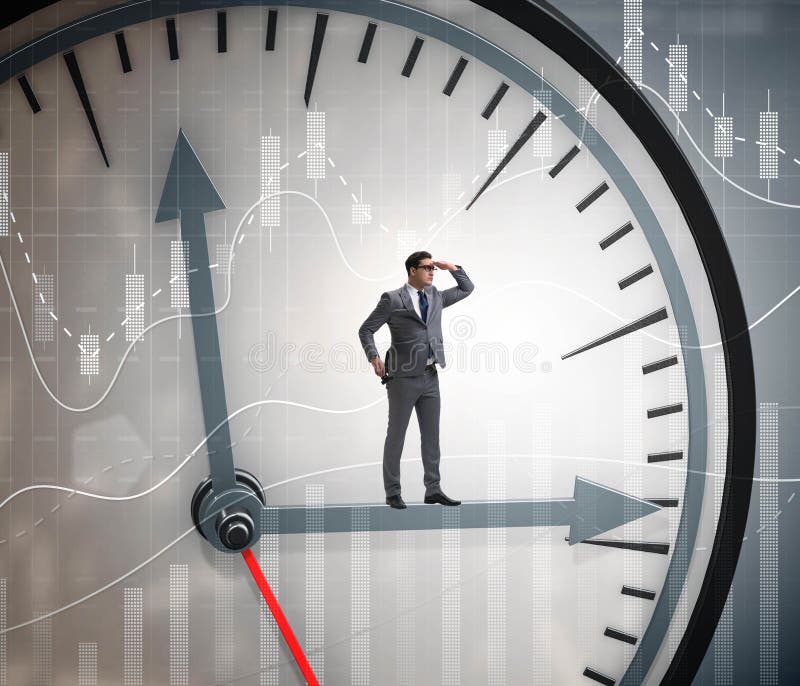 Businessman in Time Management Concept Stock Image - Image of ...