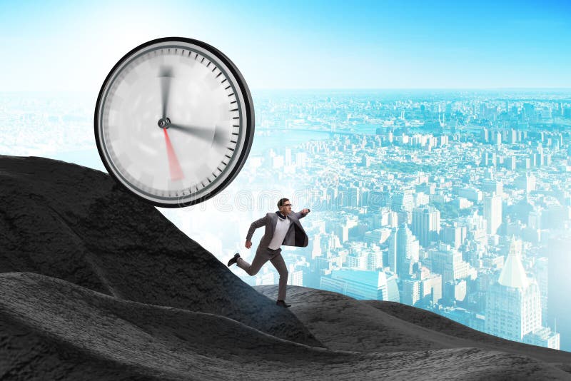 Businessman in the Time Management Concept Stock Image - Image of ...