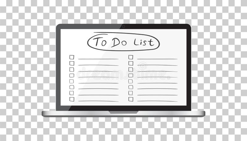 Businessman To Do List, Checklist with Laptop Computer. Check Li Stock ...