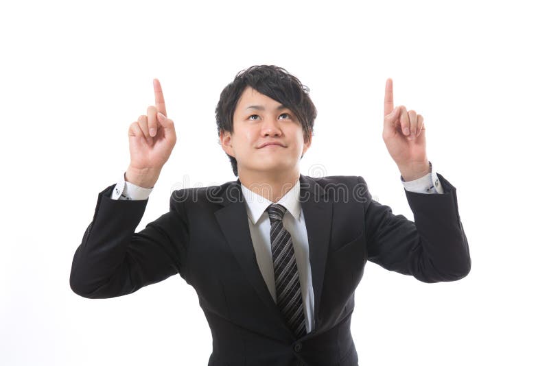 Businessman to point at stock image. Image of employment - 24854767