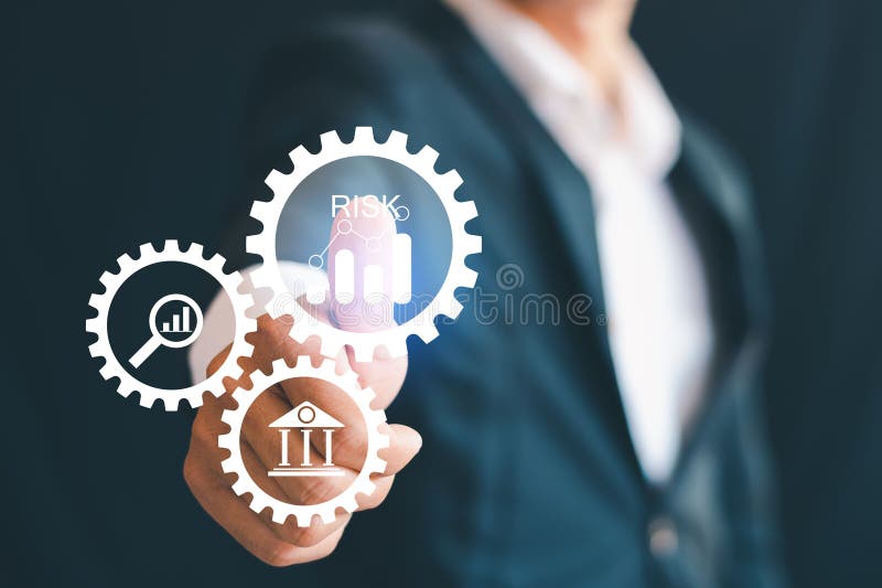 Businessman Touches on Risk Management in Business Decision Making and ... Businessman Touches on Risk Management in Business Decision Making and ...