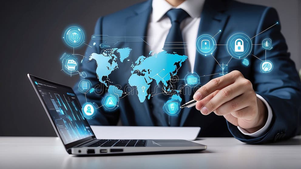 Businessman Touching Access Management Frameworks, User Authentication ...