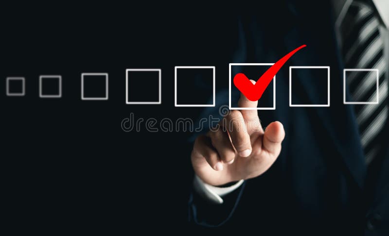 Questionnaire with Checkboxes. Stock Image - Image of concept ...