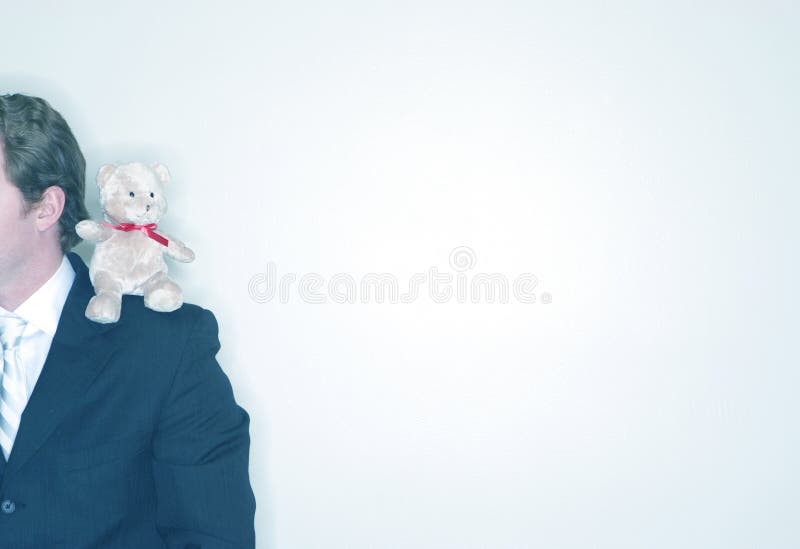 Businessman with Toy stock image. Image of necktie, animal - 2383949