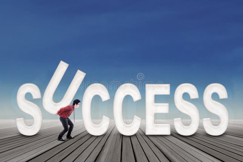 Build Up Success: Machines Building Success-word. Stock Photo - Image ...