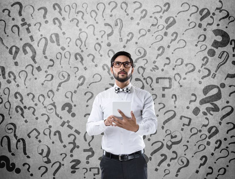 Businessman Trying To Solve the Problems Stock Image - Image of ...