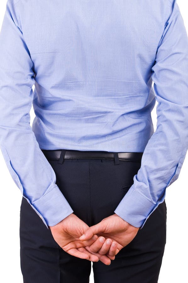 Businessman Turning His Back. Stock Photo - Image of crossed, leader ...