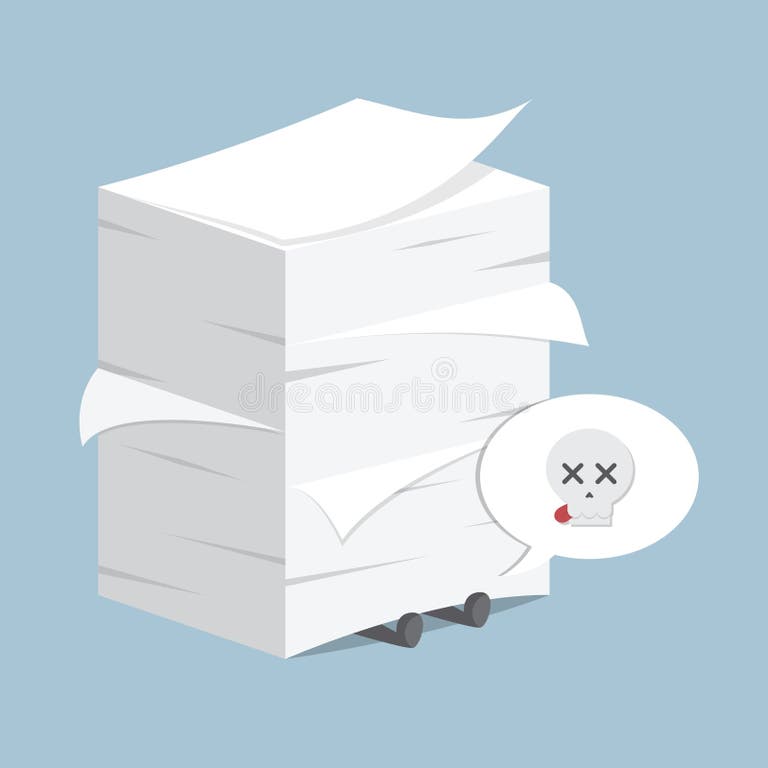 Stack Papers Cartoon Stock Illustrations – 826 Stack Papers Cartoon ...