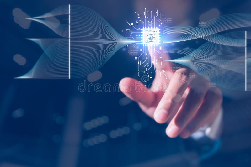 Businessman Use Ai Tools in Concept of Technology Smart Robot Science ...