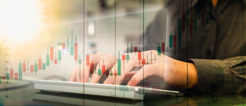 Businessman Use Screen Graph Monitor for Stock Investor To Finance ... Businessman Use Screen Graph Monitor for Stock Investor To Finance ...