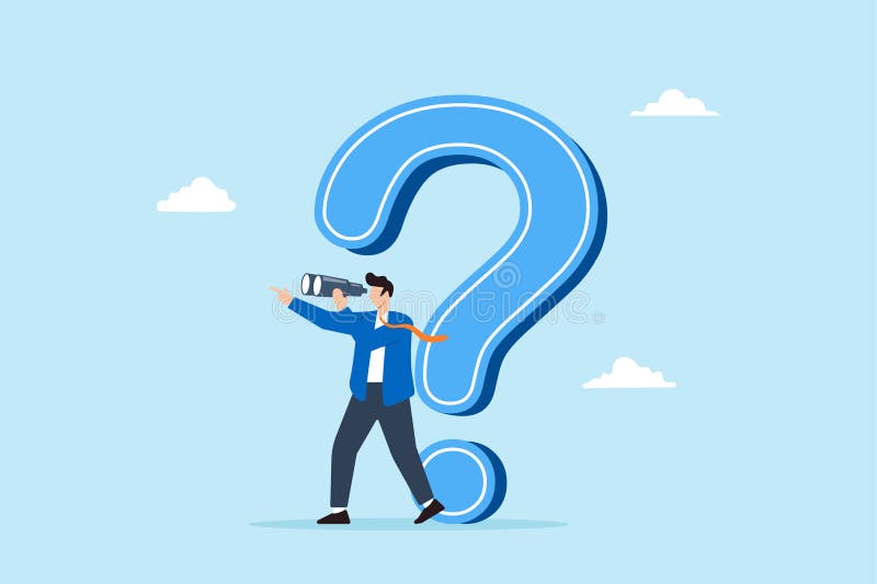 Businessman Using Binoculars Looking for New Business Ideas from ...