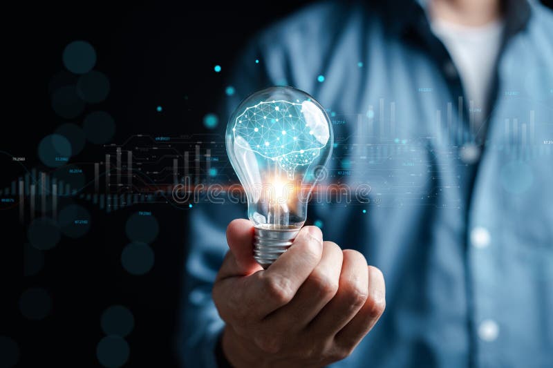 Businessman Using Chat Bot Intelligence Ai. Chat with AI Artificial ...