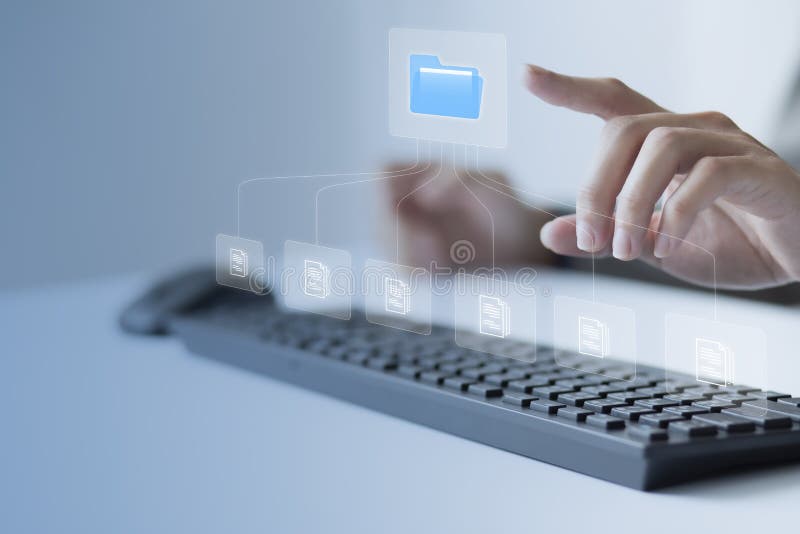 Businessman Using Computer To DMS. Document Management System Online ... Businessman Using Computer To DMS. Document Management System Online ...