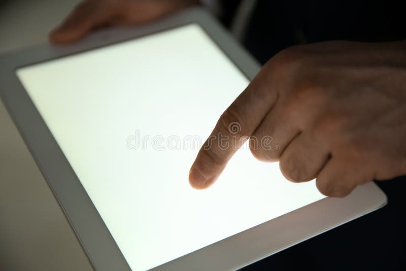 Businessman Using Digital Tablet at Workplace Stock Image - Image of ... Businessman Using Digital Tablet at Workplace Stock Image - Image of ...