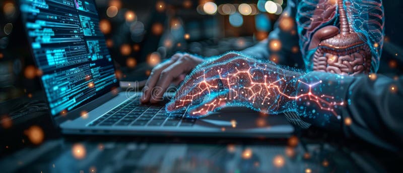 Businessman Using Laptop Development with Ops Icon on Computer Screen ...