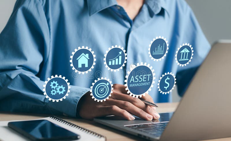 Asset management. stock image. Image of modern, computer - 266972449