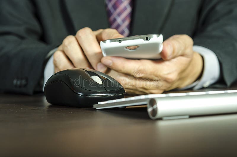 Businessman stock image. Image of keyboard, hand, front - 33977661