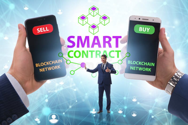How Smart Contracts Work Infographic Stock Photo - Image of agreements, deed: 218494476