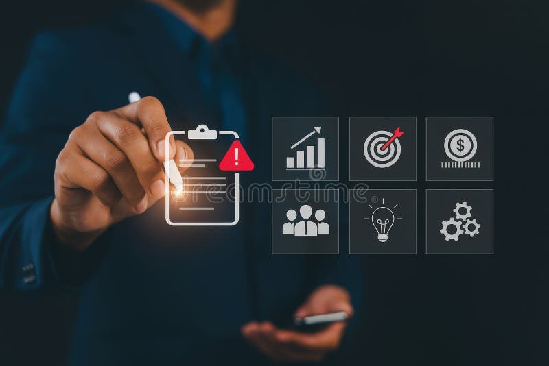 Business Risk Management and Process Control Concept Stock Photo ...