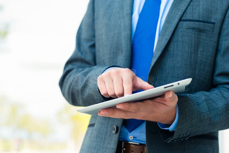 Man using computer mouse stock photo. Image of laptop - 12169758