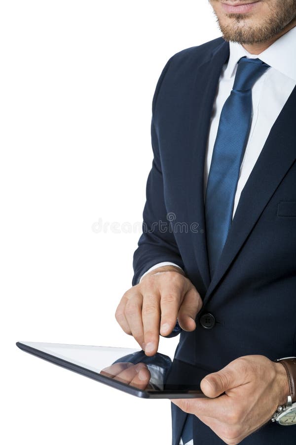 Businessman Using a Tablet Computer Stock Image - Image of tablet ... Businessman Using a Tablet Computer Stock Image - Image of tablet ...