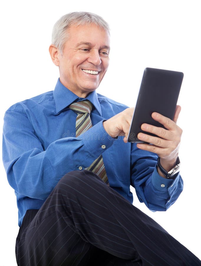 Businessman using tablet stock photo. Image of businessman - 33288790