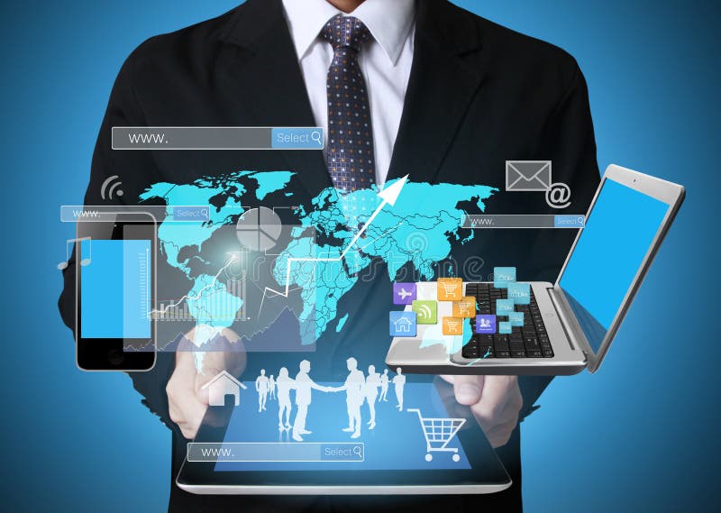 Tablet social network stock vector. Illustration of network - 22861046