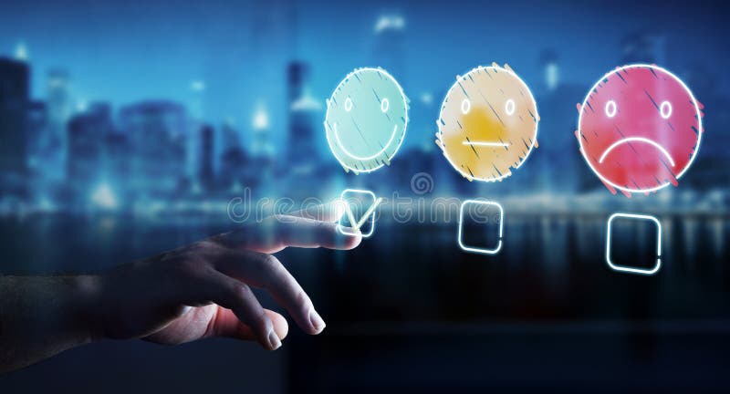 Businessman Using Thin Line Customer Satisfaction Rating Stock ... Businessman Using Thin Line Customer Satisfaction Rating Stock ...