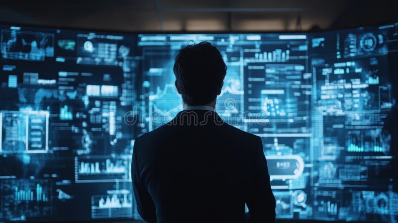 Businessman Utilizing Digital Tools To Analyze Sales Data for ...