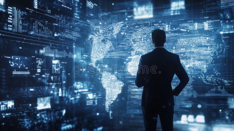 Businessman Utilizing Digital Tools To Analyze Sales Data for Strategic ...