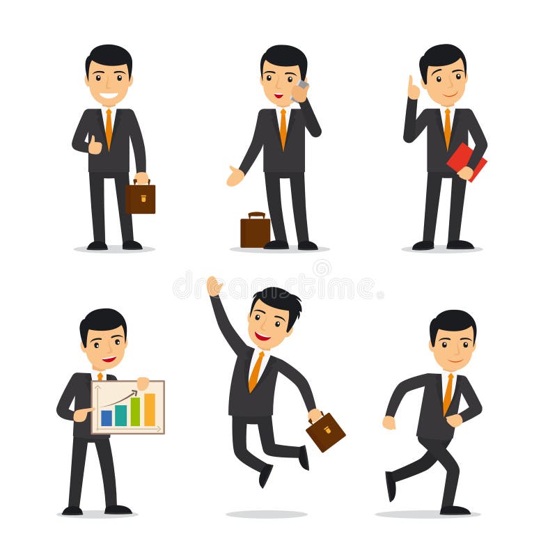 Businessman vector stock vector. Illustration of pointer - 64510681