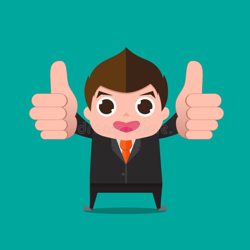 Businessman Very Good Cartoon Stock Vector - Illustration of vector ...