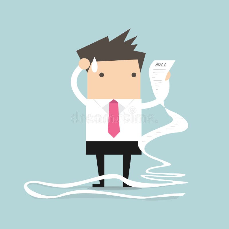 Businessman Very Long Bill Stock Illustrations – 4 Businessman Very ...