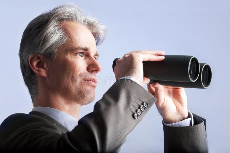 Businessman of vision stock image. Image of human, bank - 2483709