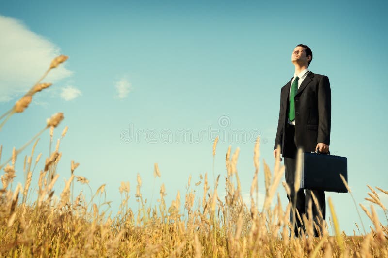 Businessman Vision Thinking Planning Depress Concept Stock Image ...
