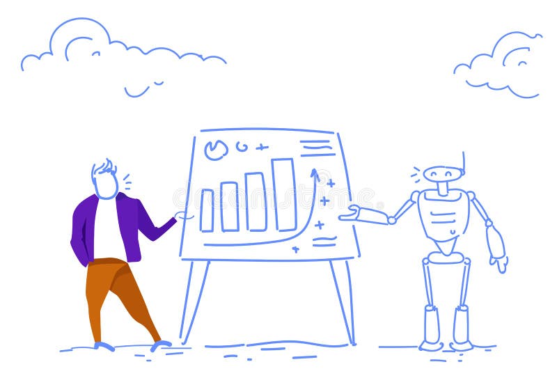 Man Vs Robot Stock Illustrations – 334 Man Vs Robot Stock Illustrations ...